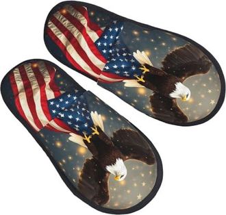 Generic Pygargue À Tête Blanche DAmérique Du Nord1 Modèle Pantoufles Moelleuses Doux Pantoufles En Peluche Légères Chaussures Pour Chambre Intérieur Extérieur