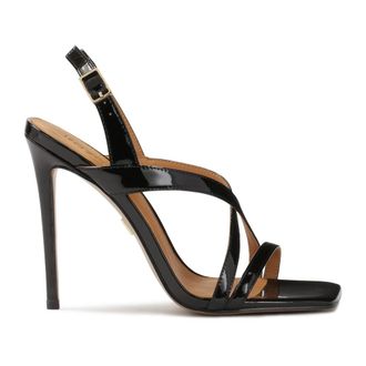 Kazar Schwarze lackierte Sandalen mit verschlungenen Riemen - - Shoes - Damen - Schwarzk - 36 EU