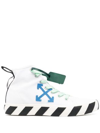 Off-white baskets montantes Vulcanized - WHITE NAVY BLUE
