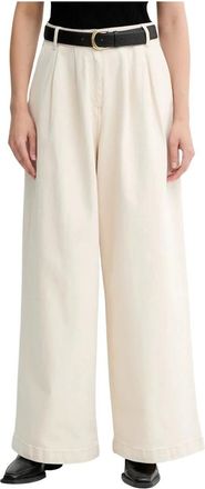 Sessun Femme, Pantalons, Beige, Taille: 38 FR Pantalon large