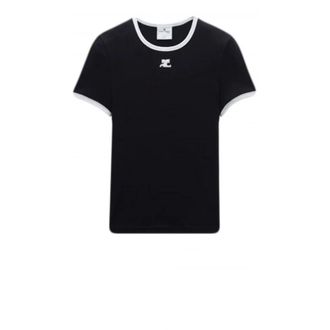 Courr&egrave;ges T-Shirt - - Tops - Herren - Schwarzk - S
