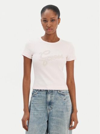 Guess T-Shirt W6RI22 KA0H1 Rosa Slim Fit
