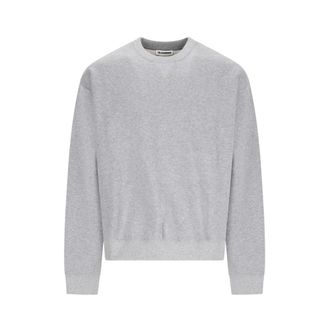 Jil Sander SweaT-shirt CN LS - PNT - Homme - Sweatshirts et sweats &agrave; capuche - Gris - Taille: M