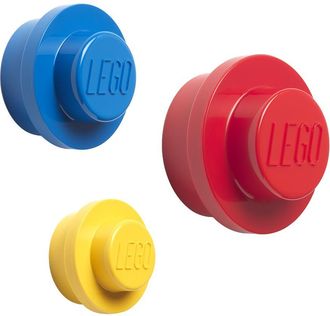 Room Copenhagen LEGO Wandhalter-Set (Gelb, Hellblau, Rot), Mix, klein, mittel und gro&szlig;