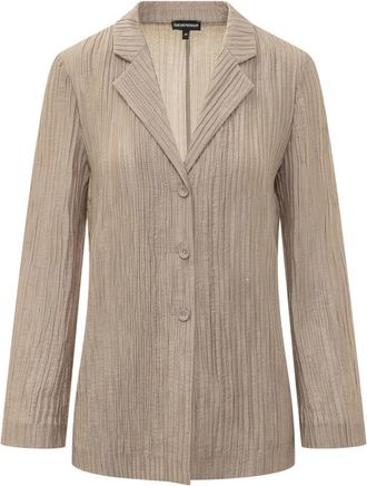 Emporio Armani Woven Blazer - - Jackets - Damen - Beige - XS