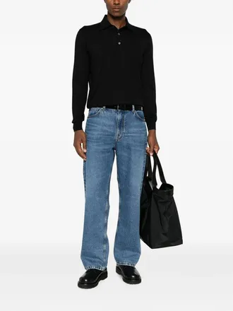 Fedeli Fine-Knit Silk-Cashmere Sweater - Black