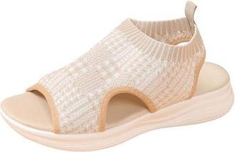 Generic Sandales orthop&eacute;diques lavables pour Femme - Sandales orthop&eacute;diques Respirantes en Tricot - Semelle Souple - Chaussures d&eacute;contract&eacute;es pour Femme