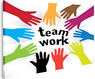 Islandburner Bild auf Leinwand Teamwork Diversity Vektor von Professional Bilder Wandbilder Poster IQMZ-1K