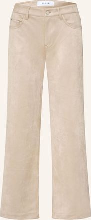 Comma Comma Hose In Lederoptik beige