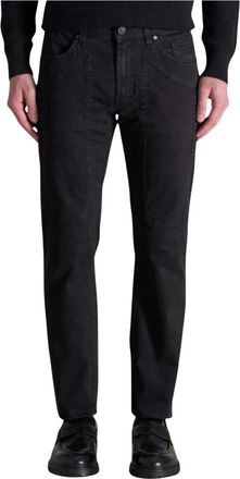 Jeckerson Homme, Pantalons, Noir, Taille: W30 Pantalon slim-fit avec 5 poches