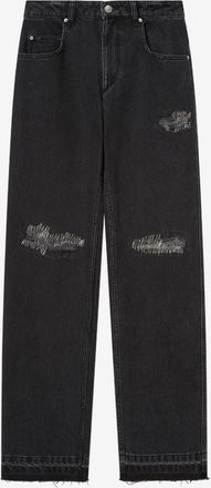 Isabel Marant Pantalon Jean Zeah - Femme - Noir D&eacute;lav&eacute; - Taille34 - Marant &Eacute;toile