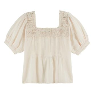 Emile Et Ida Blouse Fleur Crochet Coton Emile et Ida