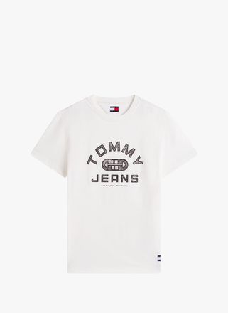 Tommy Hilfiger T-shirt droit imprim&eacute; en coton