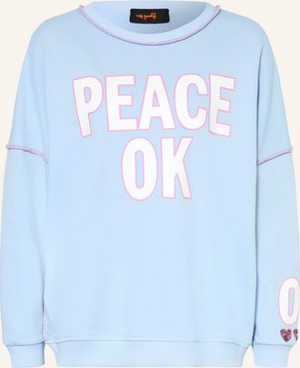 Miss Goodlife Miss Goodlife Oversized-Sweatshirt Mit Pailletten blau