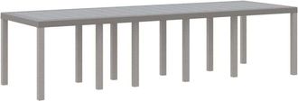 vidaXL Gartentisch Hellgrau 300 x 100 x 73 cm Poly-Rattan Vidaxl