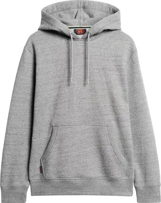 Superdry Herren Essential Hoodie mit Logo Dunkelgrau Fleckig Meliert XXXL