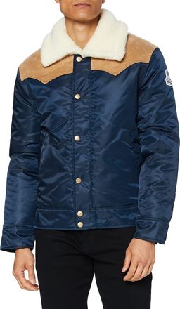 Kings of Indigo Herren Jimmu Jacke, Blau (Navy 8112), Large (Herstellergröße:L)