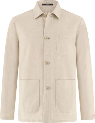 Boggi Milano Homme, Vestes, Beige, Taille: 2XL Veste chemise diagonale