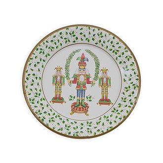 Caspari Lot de 8 assiettes &agrave; d&icirc;ner de No&euml;l Casse-noisette