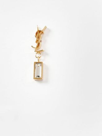 Saint Laurent Cassandre YSL-Monogramm-Ohrringe aus Messing