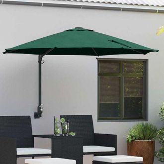 vidaXL Vidaxl - Parasol de jardin Vert 248 x 248 x 148 cm Polyester, Acier