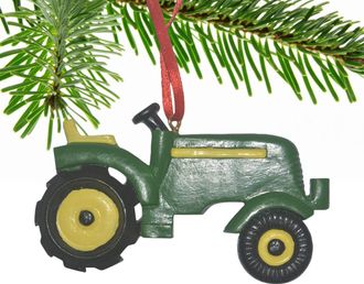 Generic Traktor Weihnachtsschmuck - Harze Weihnachtsbaum Traktor Charm | L&auml;ndliche Feiertage Fahrzeug Dekoration F&uuml;r B&uuml;ro Hotel Home Garten Wohnung Bauernhof