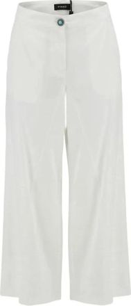 Pinko Pinko, Femme, Pantalons, Blanc, Taille: 38 FR Canelli Pantalone Popeline