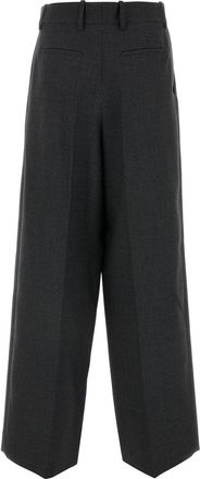 Givenchy Greymix Virgin Wool Cotton Pantaloni Trousers