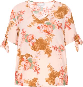 Usha Bluse Frauen creme mehrfarbig