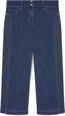 Fiorella Rubino Femme, Jeans, Bleu, Taille: 52 FR Jean &Eacute;court en Denim L&eacute;ger