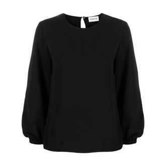 P.A.R.O.S.H. Schwarze Damenbluse - - Blouses & Shirts - Damen - Schwarzk - M