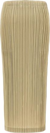 Pleats Please Issey Miyake Midi Skirt - Beige
