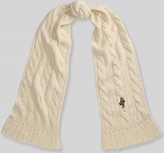 Polo Ralph Lauren Schal aus Woll-Mix mit Polo-BEAR-Motiv