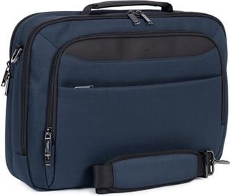 Pellet Paris - Porte-documents - pour Homme - Collection PARTNER - Bleu - en Nylon - 1 poignée non réglable et 1 bandoulière supplémentaire réglable amovible