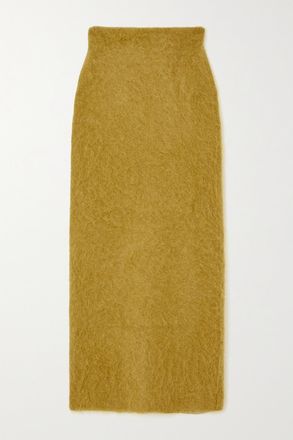 Zankov Delphine Midirock Aus Geb&uuml;rstetem Strick - Braun