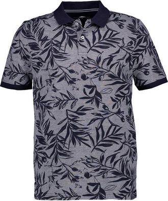 Fynch-Hatton Fynch-Hatton Herren Polo-Shirt blau geblümt