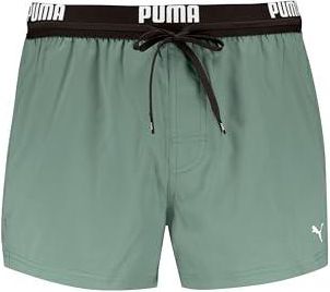 Puma Short de Bain avec Logo pour Homme, Vert fonc&eacute;, XXL