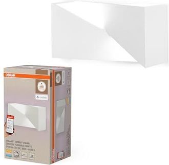 Osram SMART+ Matter Wall Swan LED Wandleuchte Weiß 300x150mm, 23W, 1700lm, TW 3000-6500K, WiFi, Alexa, Gips