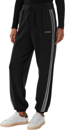 Guess Femme, Pantalons, Noir, Taille: 38 FR Berthe Cuffed Jogger Pant