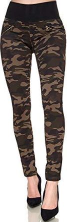 Elara Pantalon Extensible Femme Skinny Jegging Chunkyrayan MEL0345 Camouflage-50