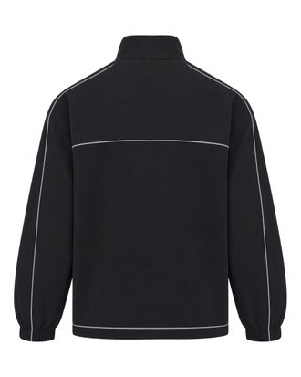 Daily Paper Clothing Technical Nylon with Contrast Piping Sweatshirt - Black
