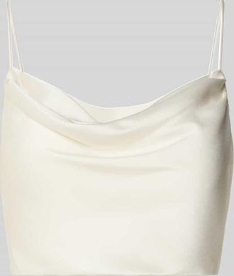 Jake*s Cropped Tr&auml;gertop mit Wasserfall-Ausschnitt