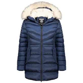 Canadian Peak Destineak Lady - Parka Longue Epaisse Chaude Femme Automne Hiver - Manteau Fin Capuche Fausse Fourure - Blouson Coupe Vent - Doudoune Elegante Femmes 