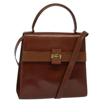 Ferragamo Pre-owned Leder Handtaschen - - Pre-owned - Damen - Braun - ONE SIZE