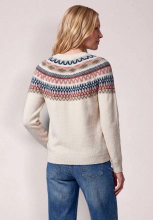 Cecil Jacquardpullover aus softem Materialmix