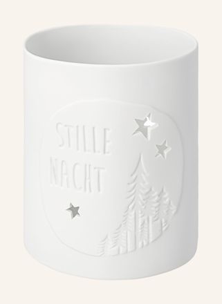 R&auml;der R&auml;der Teelichthalter Stille Nacht weiss