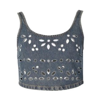 Pinko Pinko, Femme, Tops, Bleu, Taille: 40 FR Thora Top
