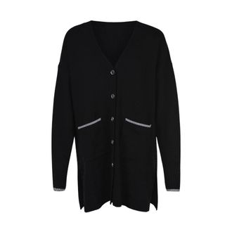 Pinko Tasmania Cardigan Z99 - - Knitwear - Damen - Schwarzk - 2XS