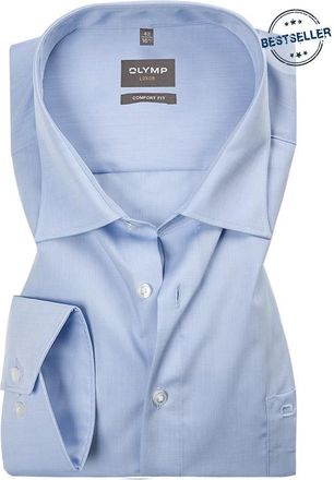 Olymp Herren Hemd blau Comfort Fit