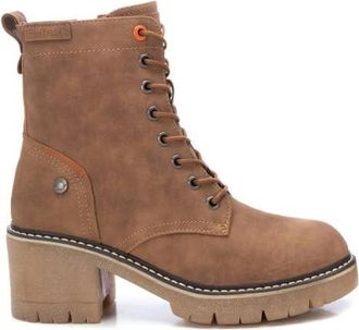 Refresh Bottines avec fermeture éclair pour femme, couleur noire, taille 37, Camel, 41 EU